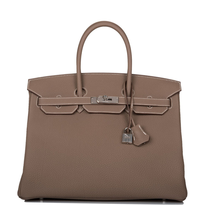 Hermes Birkin 35 Etoupe Togo Palladium Hardware – Khalibags